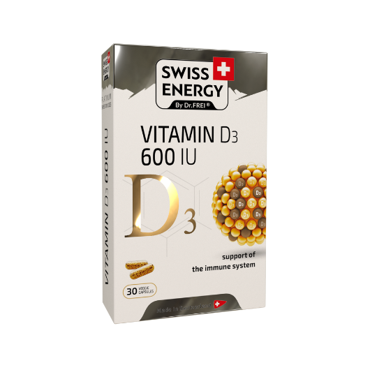 Swiss Energy Vitamin D3 600IU (30 caps) – Well & Earth Concept Store
